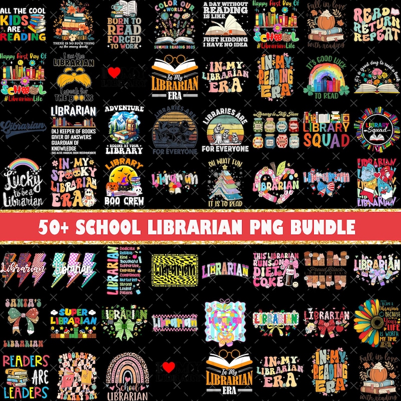 Librarian Poster - Etsy