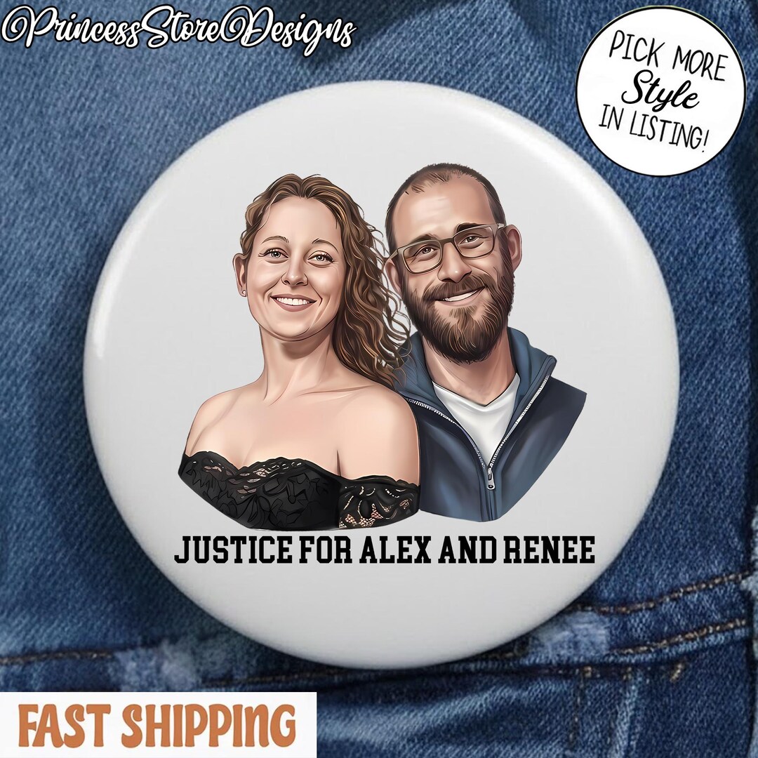 Justice for Alex Pretty and Renee 3 SIZES Pin Button, Minneapolis ...