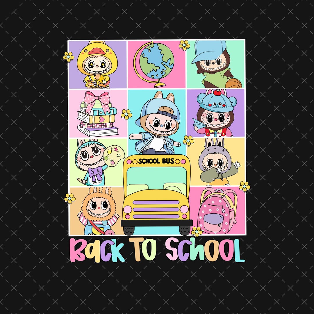 Happy First Day of School Cartoon Png, Monster Dolls Characters Png ...