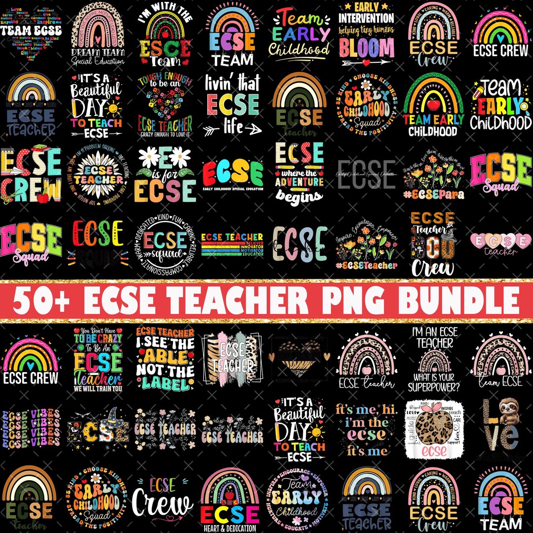 50+ ECSE Teacher Png Bundle, Early Childhood Special Education Png ...