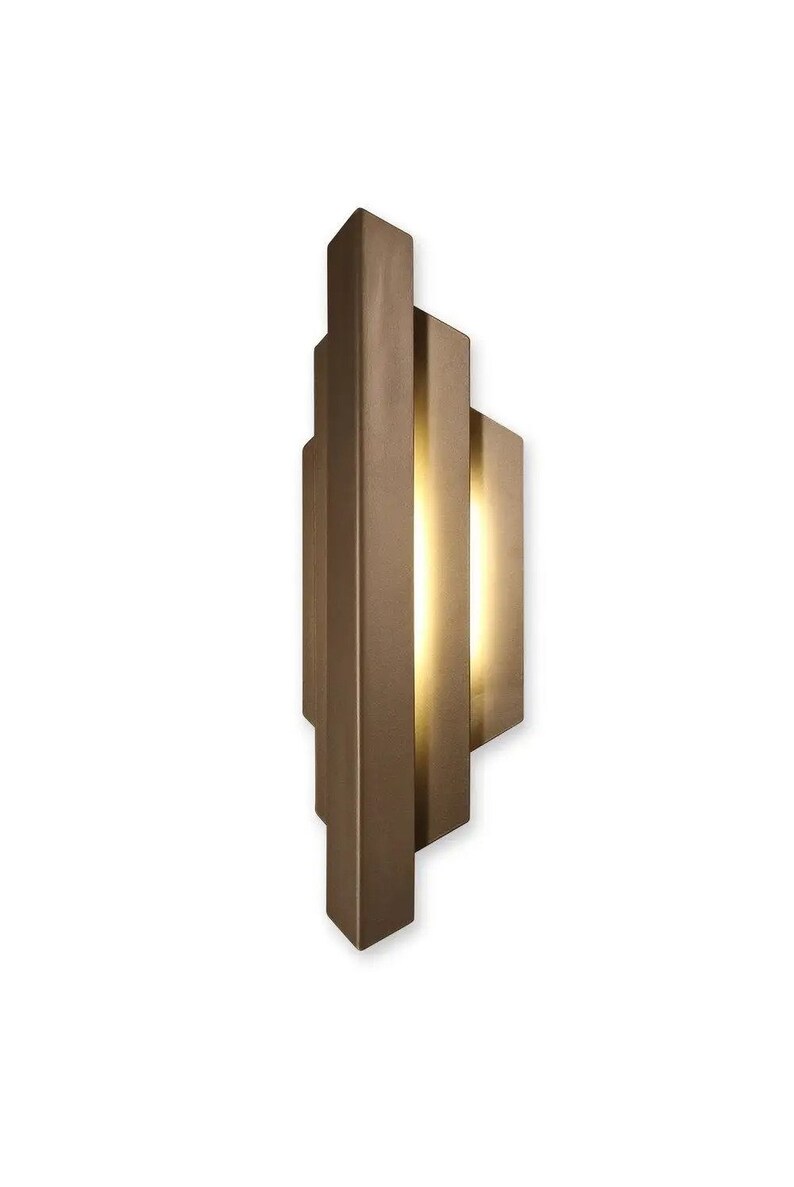 Handmade Brass Vertical Geometric Modern Wall Sconce Light - Etsy