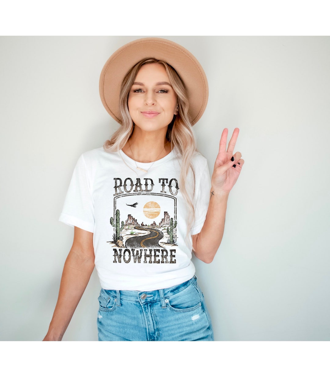 Road to Nowhere Graphic Tee Desert Shirt Womens Graphic Tee Shirt ...