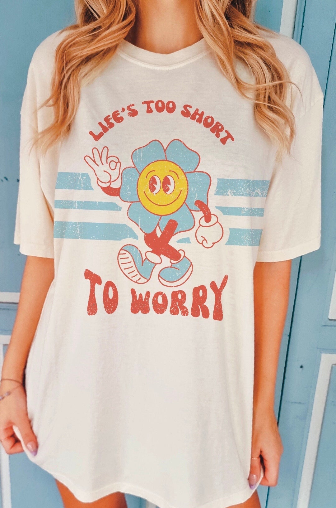 Lifes Too Short to Worry Tee Comfort Colors Tee Beach Tshirt Sassy ...