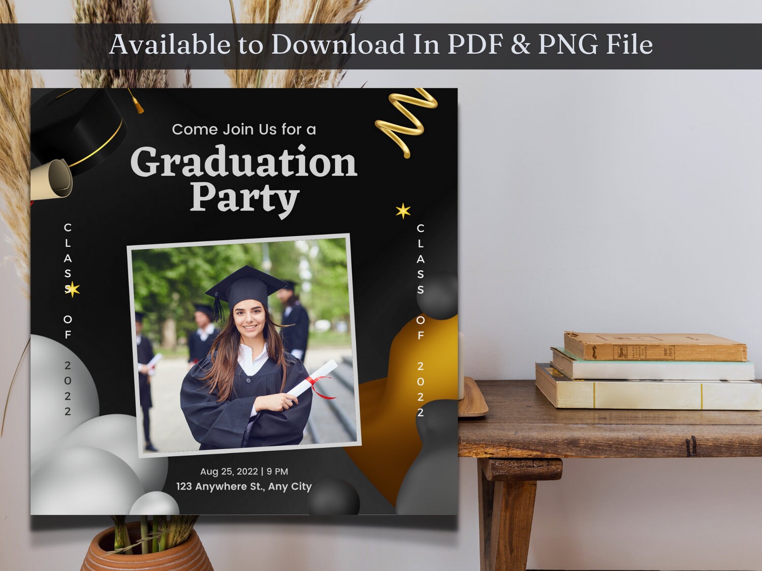 Graduation Invitation, Invitation Card to Graduation Ceremony ...