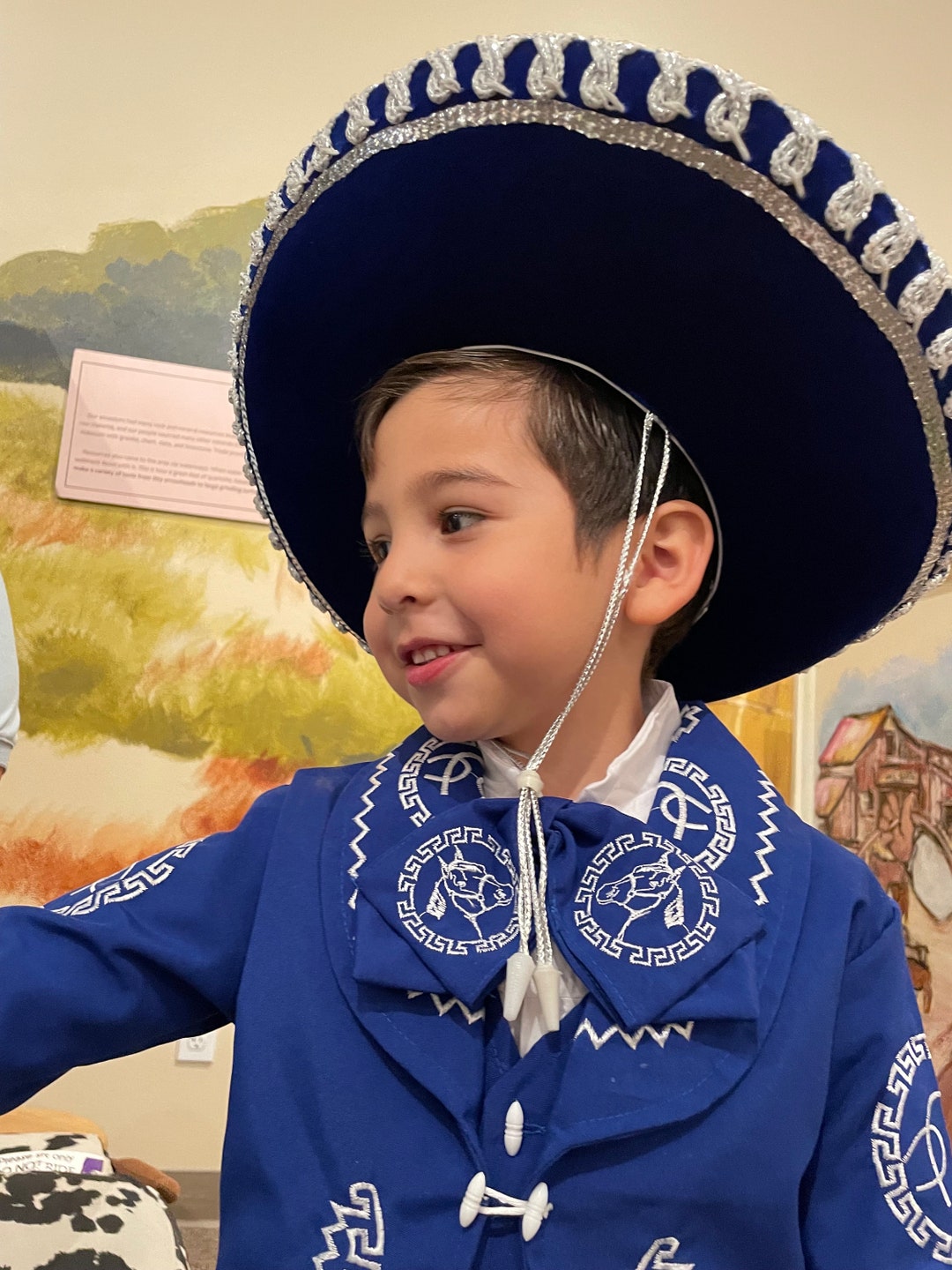 Traje Charro Azul Rey Con Bordado En Plata - Etsy