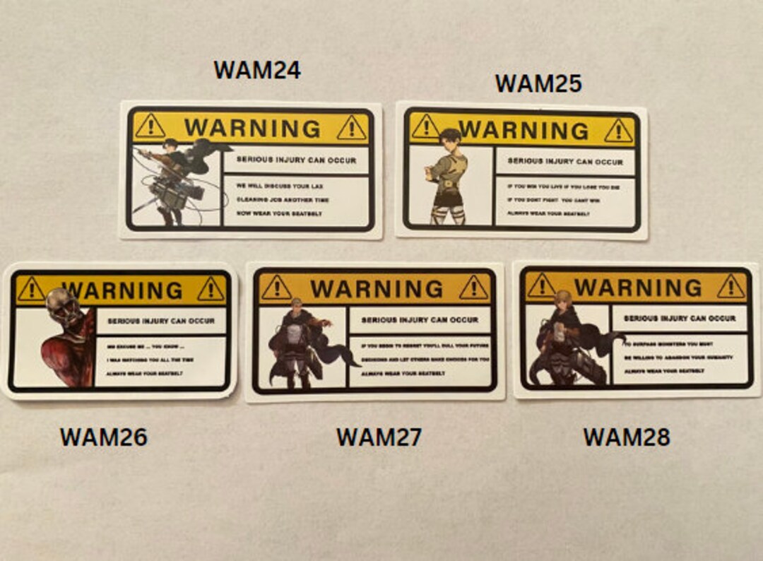 Various Funny Japanese Anime Warning Signs (series#1) for Riders for ...