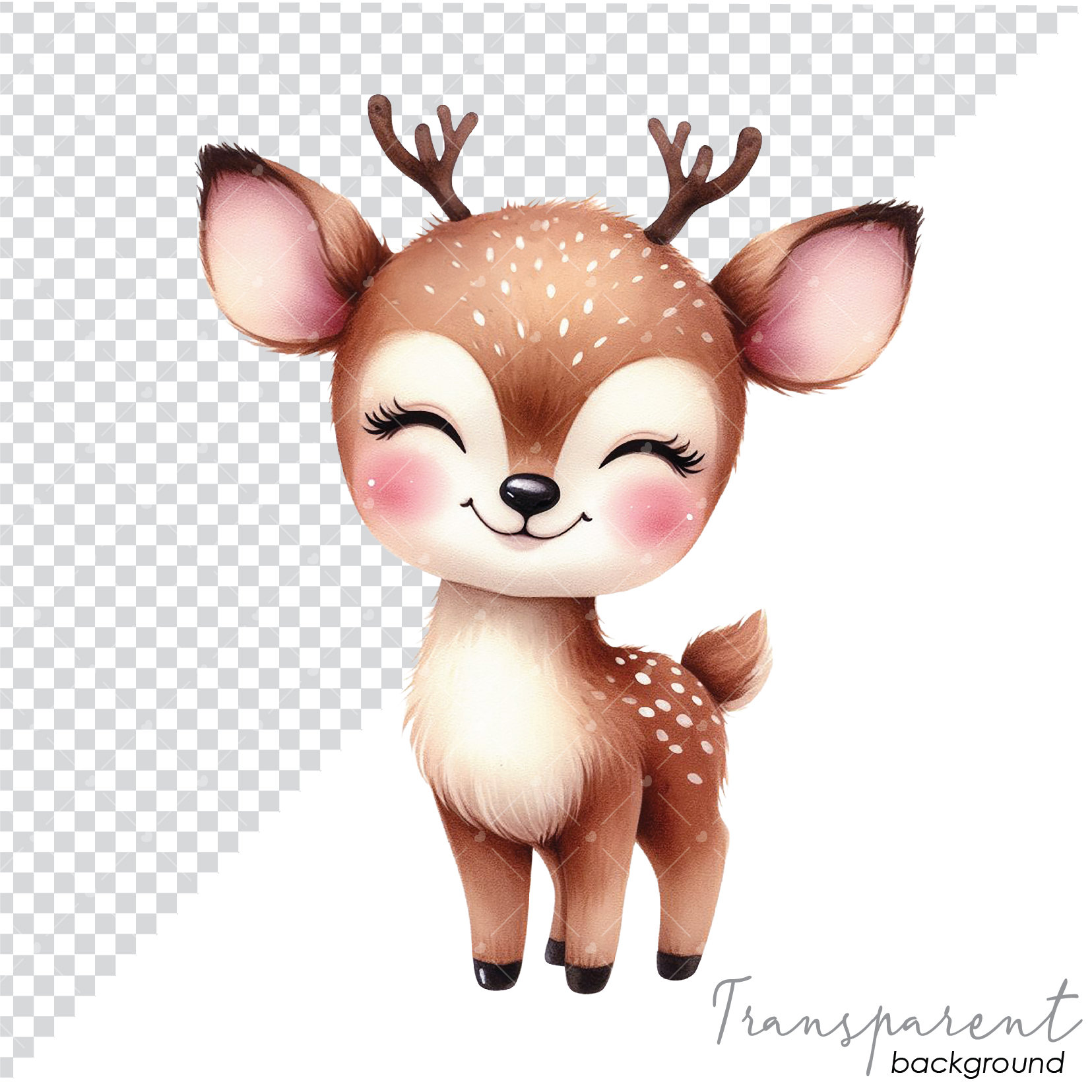 Adorable Little Woodland Animals Clipart, Watercolor Woodland Animals ...