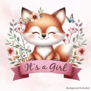 Adorable Little Woodland Animals Clipart, Watercolor Woodland Animals ...