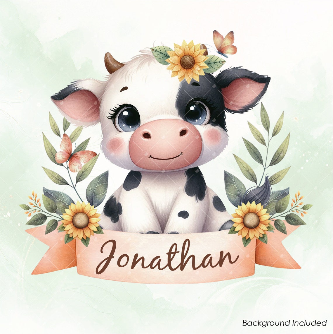 Adorable Little Farm Animals Clipart, Watercolor Farm Animals ...