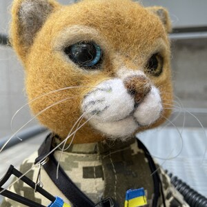 Ukrainian Military Cat Toy: Puss in Boots Style With Radio, Supporting ...