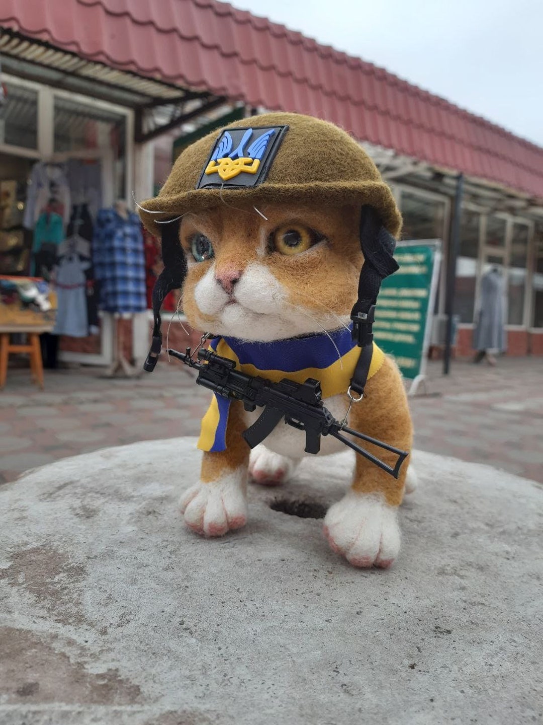 Ukrainian Military CAT ZSU Realistyk TOY Kitty Patriot Kitten Army Cats ...