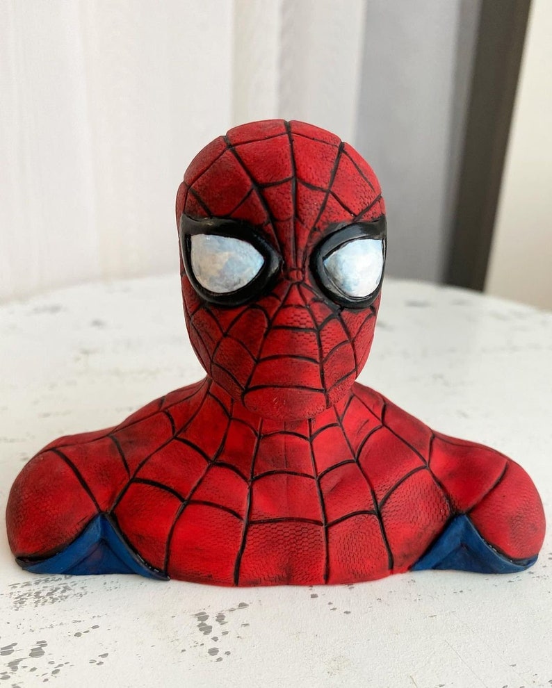Spiderman Bust Mold: 3D Silicone Cake Topper, Fondant Decorating - Etsy