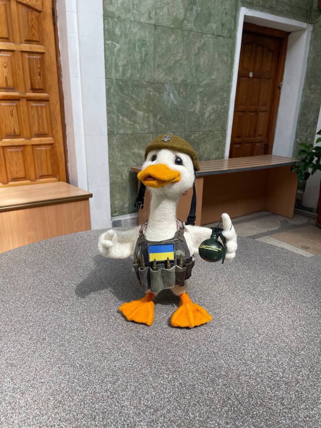 BATTLE GOOSE Toy War Goose Patriotic Goose Army Lover Gift Armed Goose ...