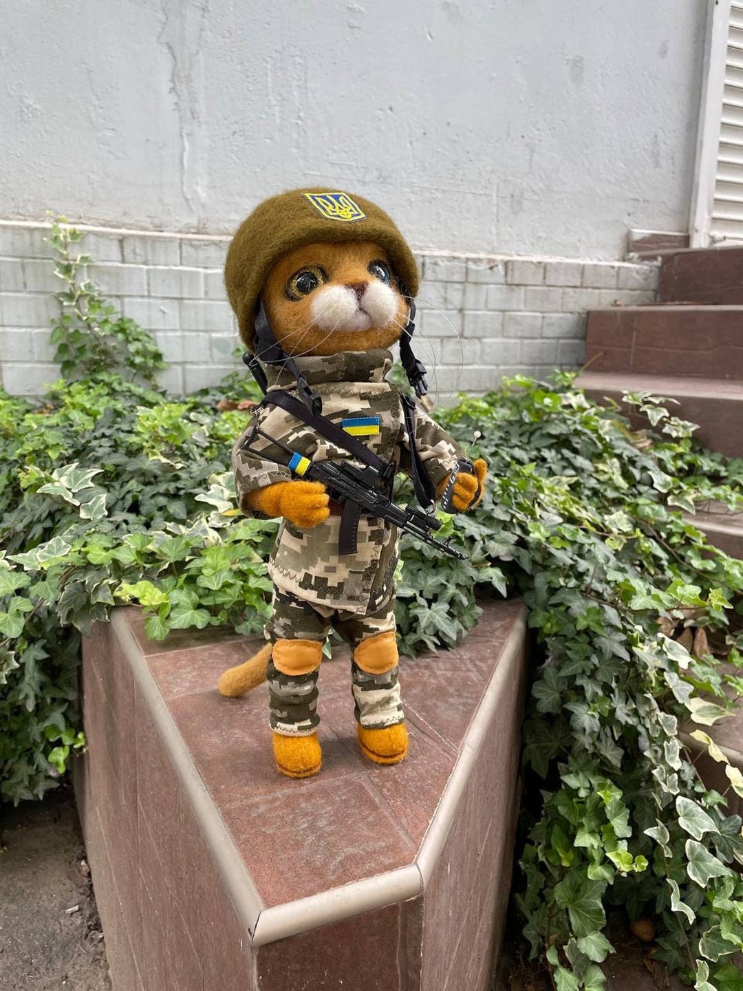 CAT Signalman With Harris Radio Station Emotional Support TOY Soft Toy ...