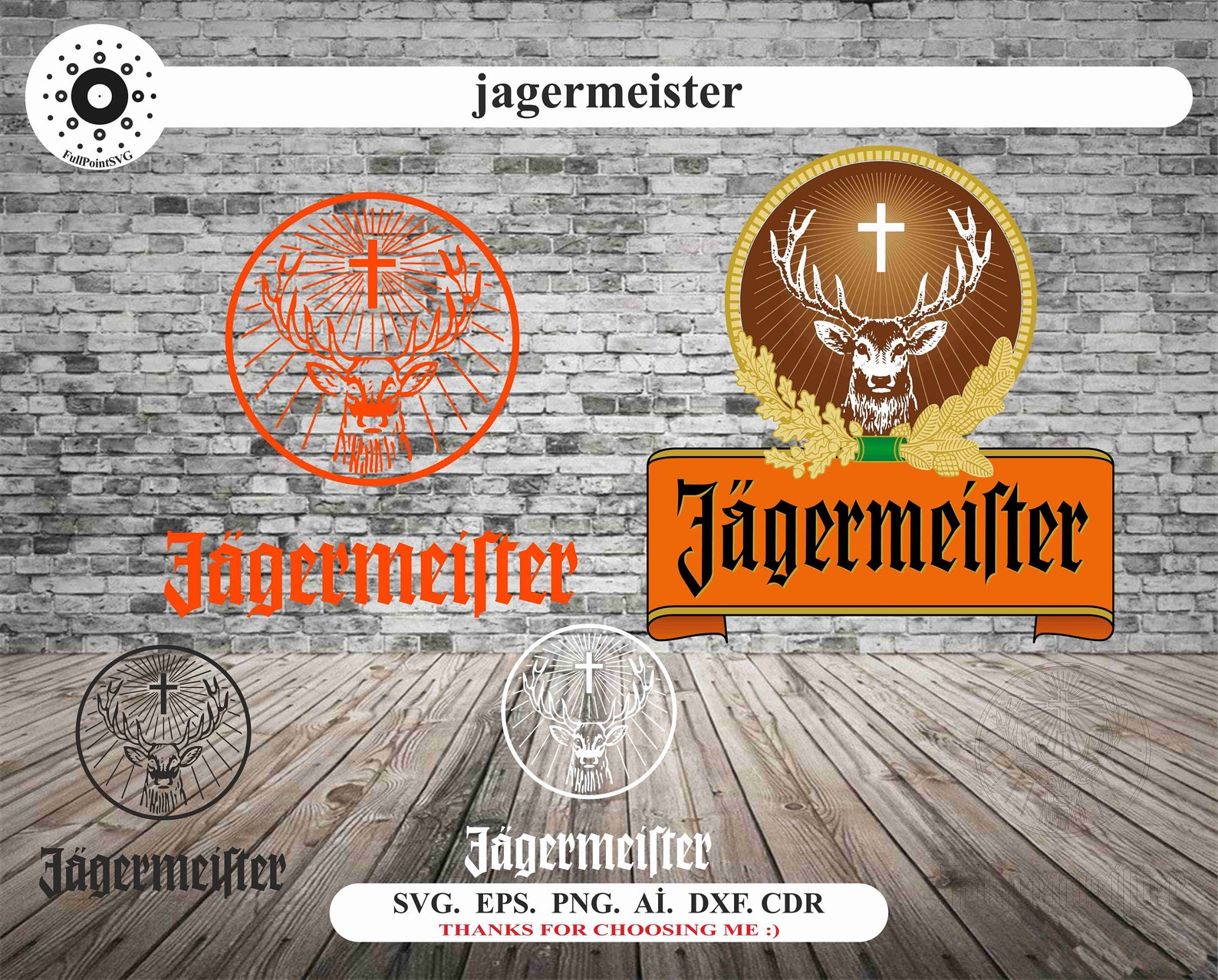 Jagermeister SVG Vector - Etsy