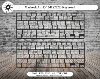 Macbook Air Keyboard Svg - Etsy