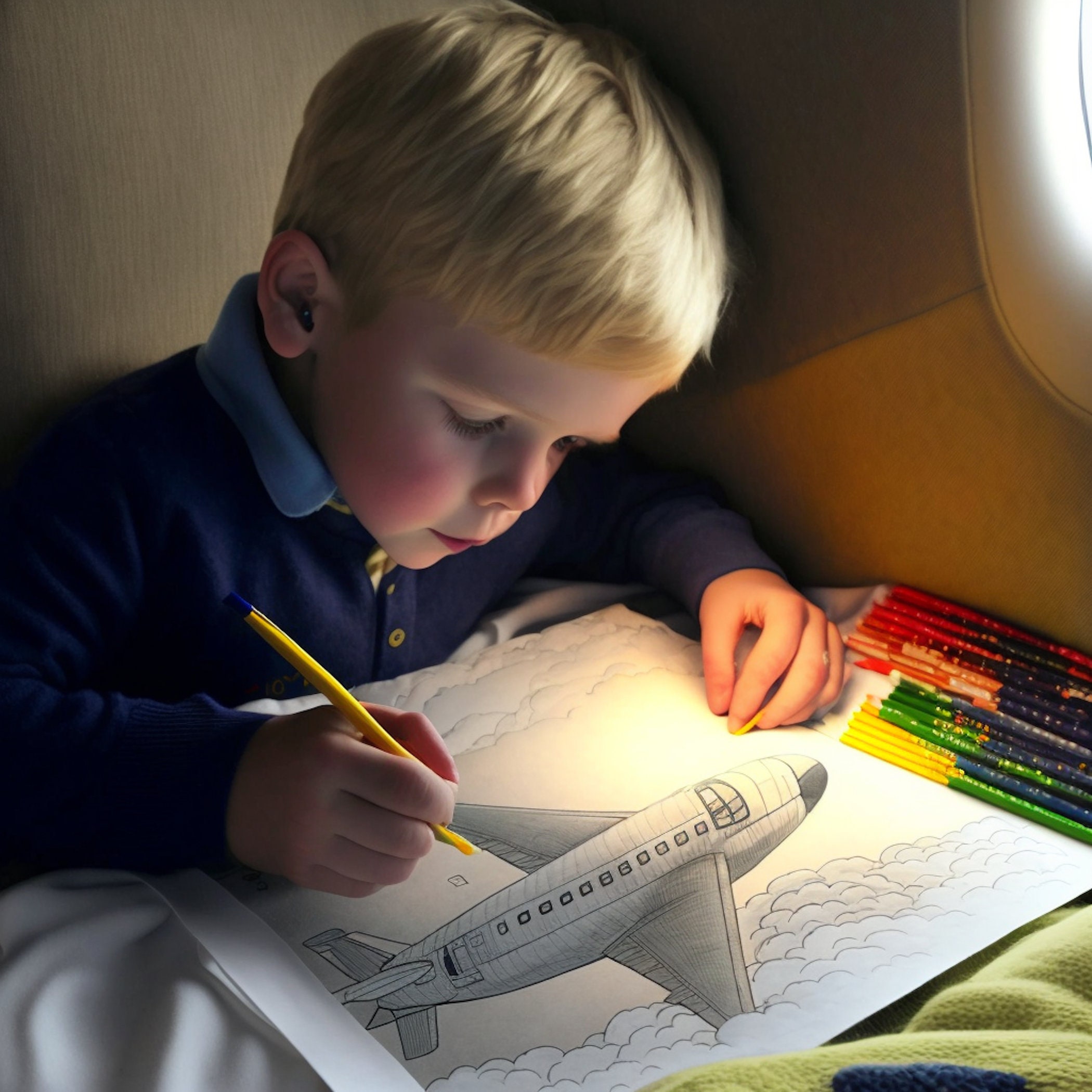 Airplane Drawing For Kids