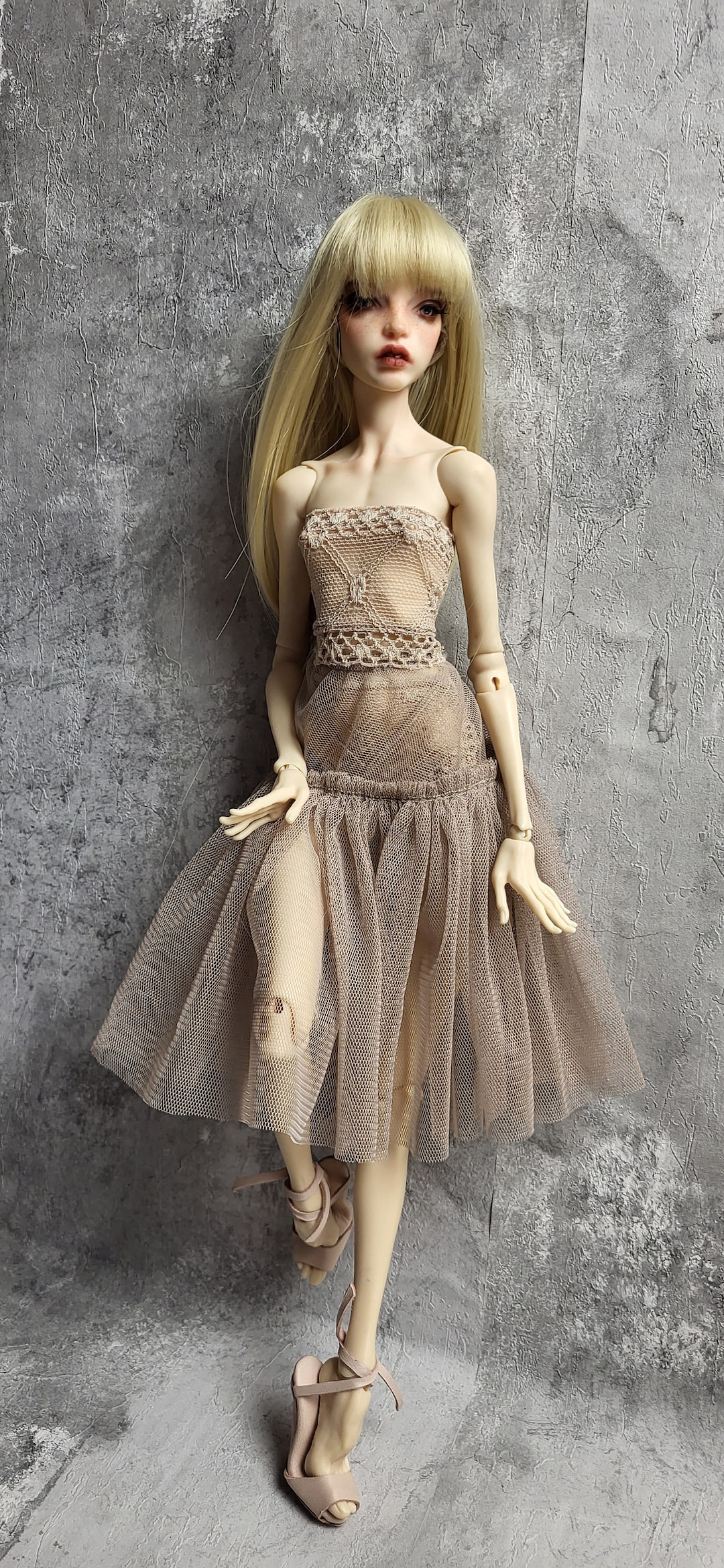 Set Lace Lingerie a Bra Panties and Tule Skirt for Msd Doll - Etsy