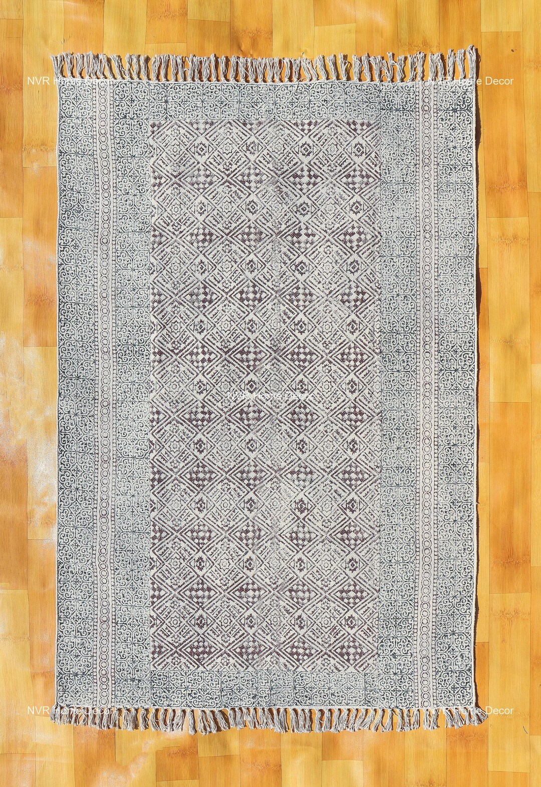 10X14 Hand Knotted,kitchen Rug 4x6,border Rug,decor Carpet,bohemian ...