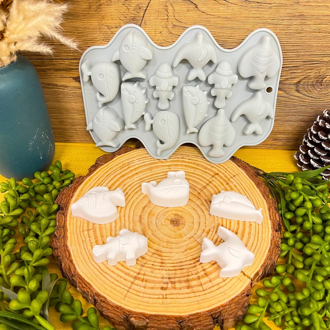 Silicone Mold Whale Fish Shark,casting Mold 3D Fish Sea Creatures ...