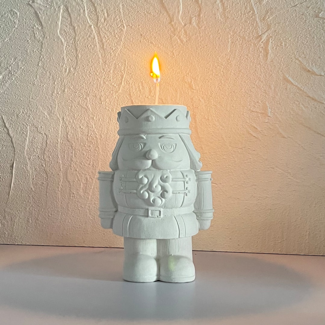 Walnut Soldier Silicone Mold Toy Soldier Nutcracker Candle Holder Mold ...