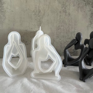 3d Human Body Silicone Mold Aromatherapy Plaster Meditation Craft Gift ...