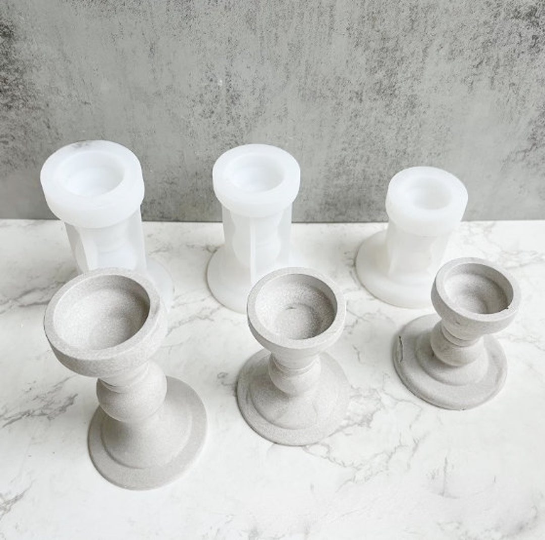 Long Candle Candlestick Silicone Mold - DIY Handmade Epoxy Resin ...