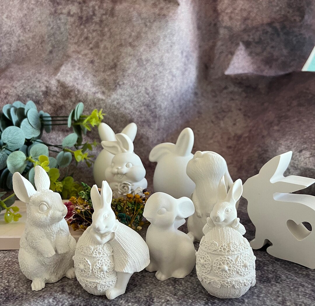 Rabbit Silicone Mold Candle Soap Mold Rabbit Silicone Molds Plaster ...