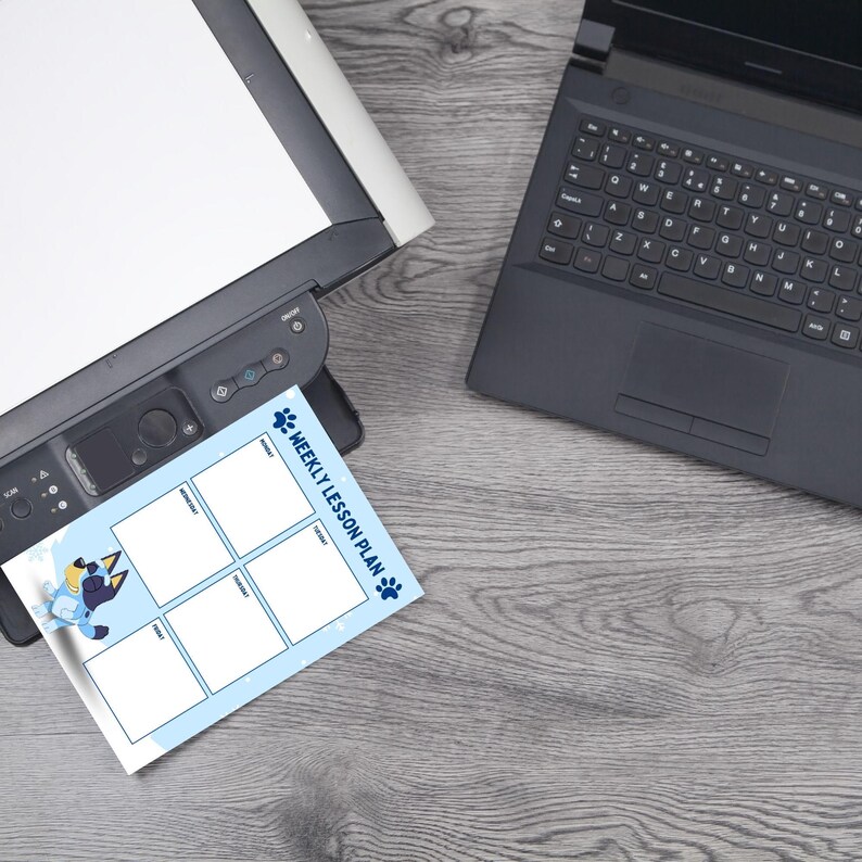 Bluey - Bingo Weekly Lesson Plan Template, Lesson Planner Printable ...