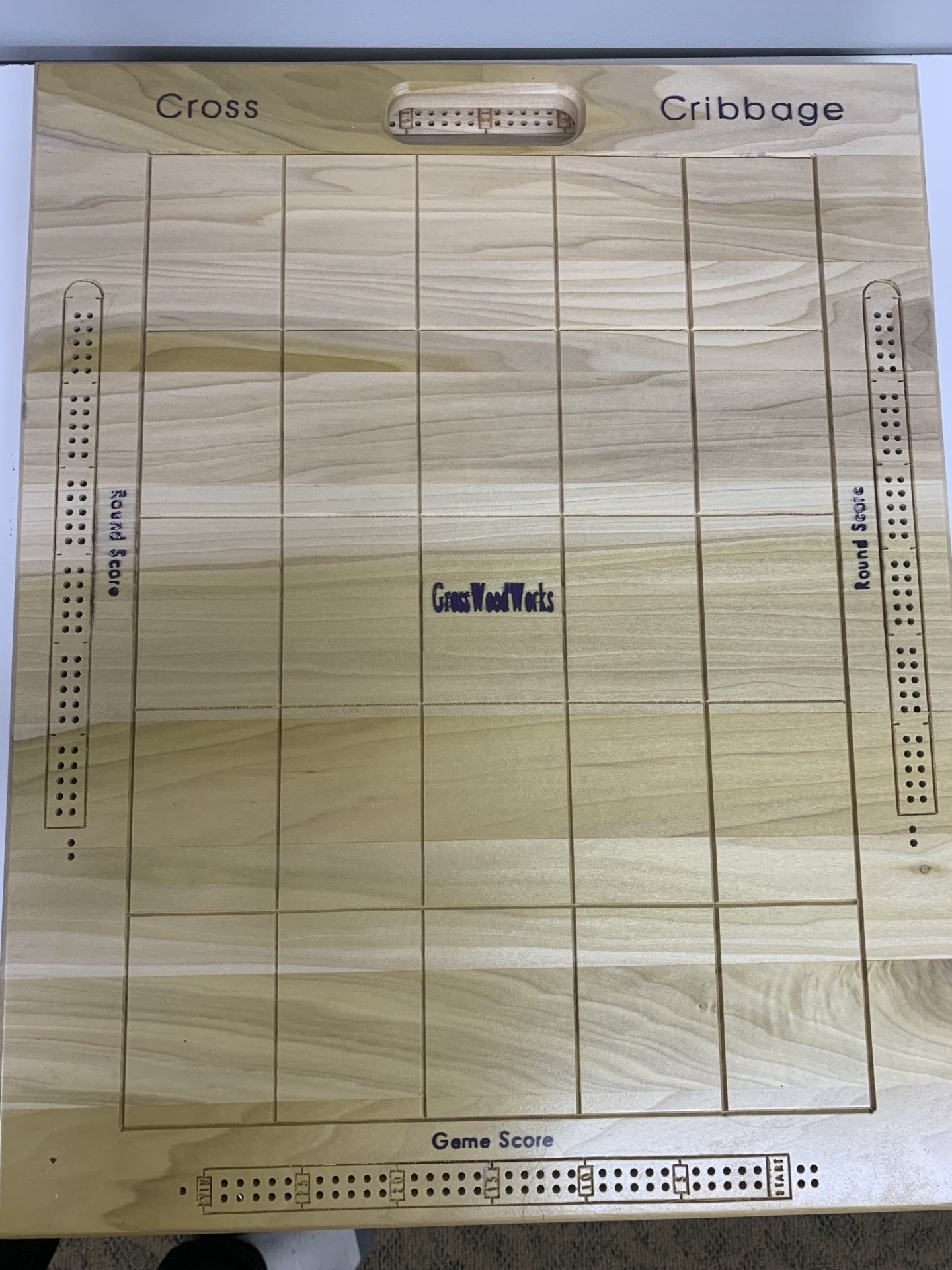 Cross Cribbage Board Game With a Storage for Stainless Steel Pegs for ...