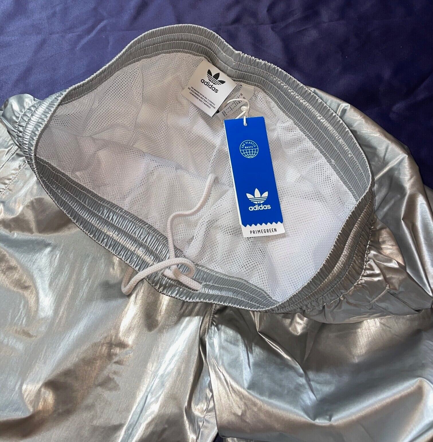 ADIDAS Cal Surf SILVER Pants Gloss Nylon Shiny Silky Vintage - Etsy UK