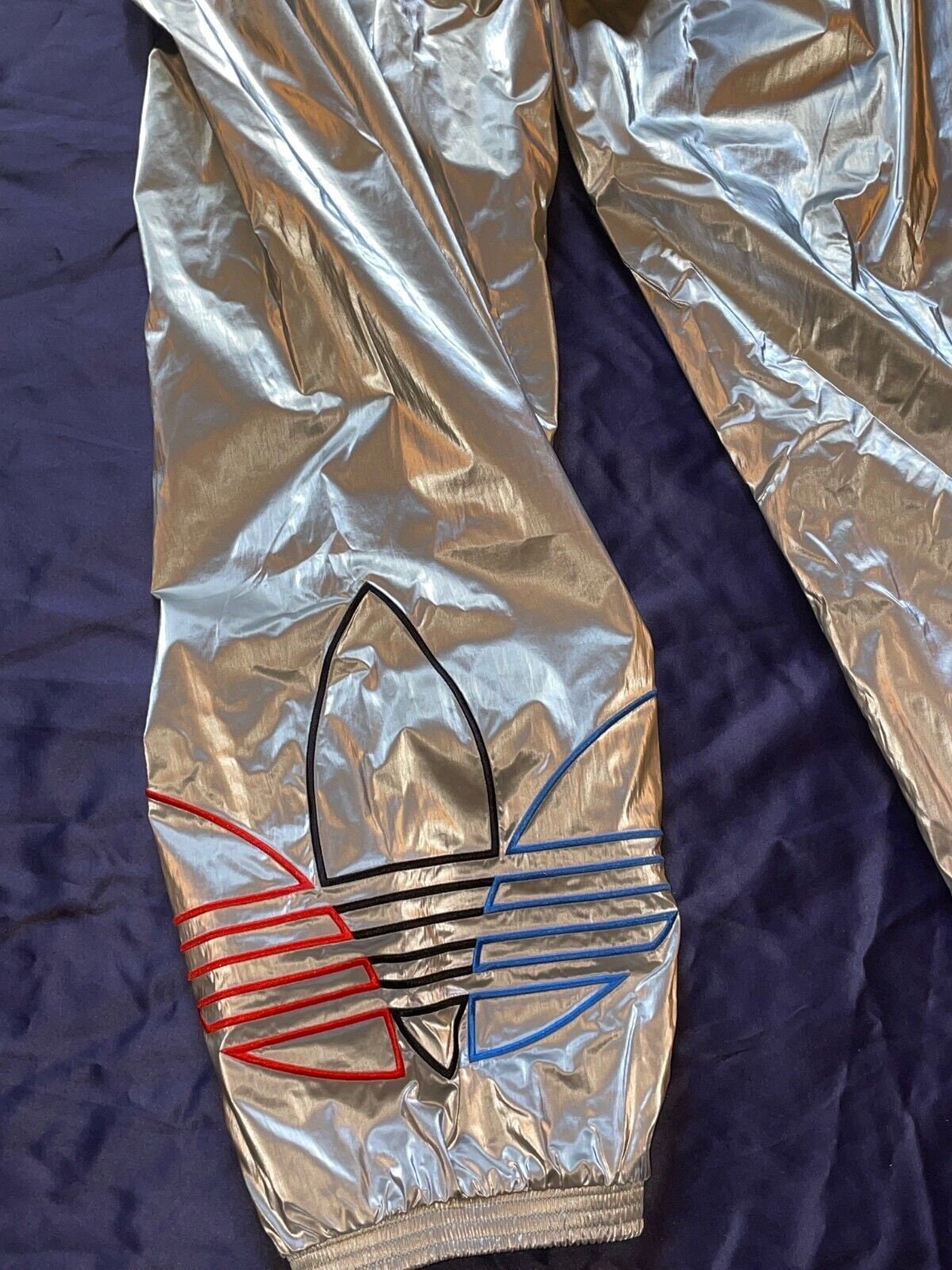 ADIDAS Cal Surf SILVER Pants Gloss Nylon Shiny Silky Vintage - Etsy UK