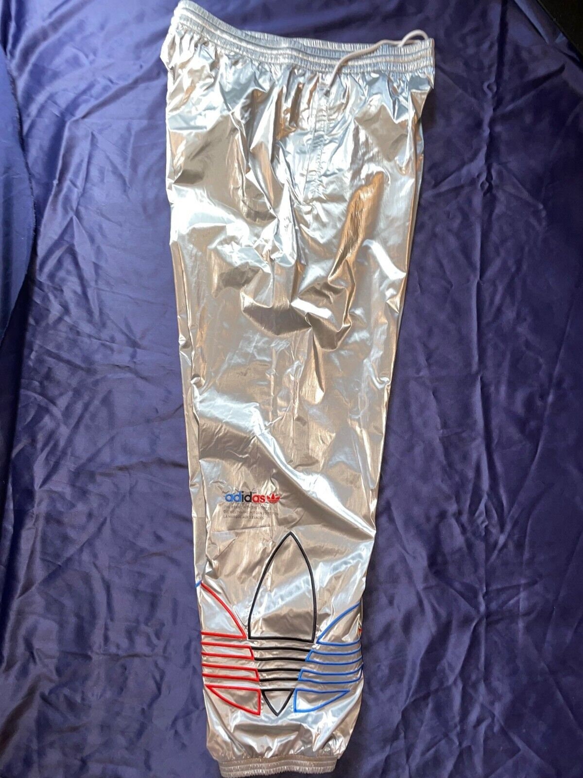 ADIDAS Cal Surf SILVER Pants Gloss Nylon Shiny Silky Vintage - Etsy UK