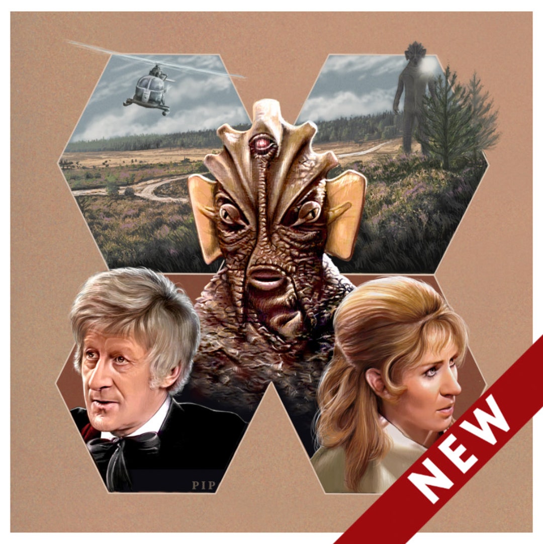 Doctor Who Print Doctor Who and the Silurians 148mm Square - Etsy