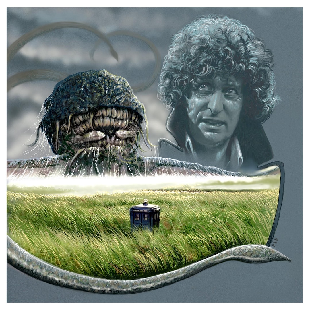 Doctor Who Print - the Power of Kroll | 148mm Square | 4th Doctor | Tom ...