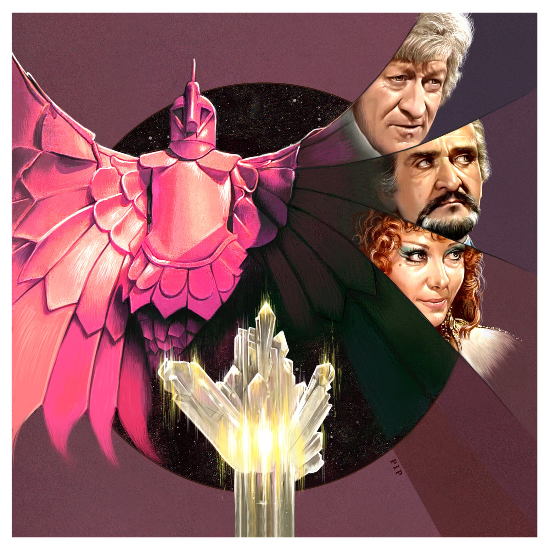 Doctor Who Print the Time Monster 148mm Square - Etsy