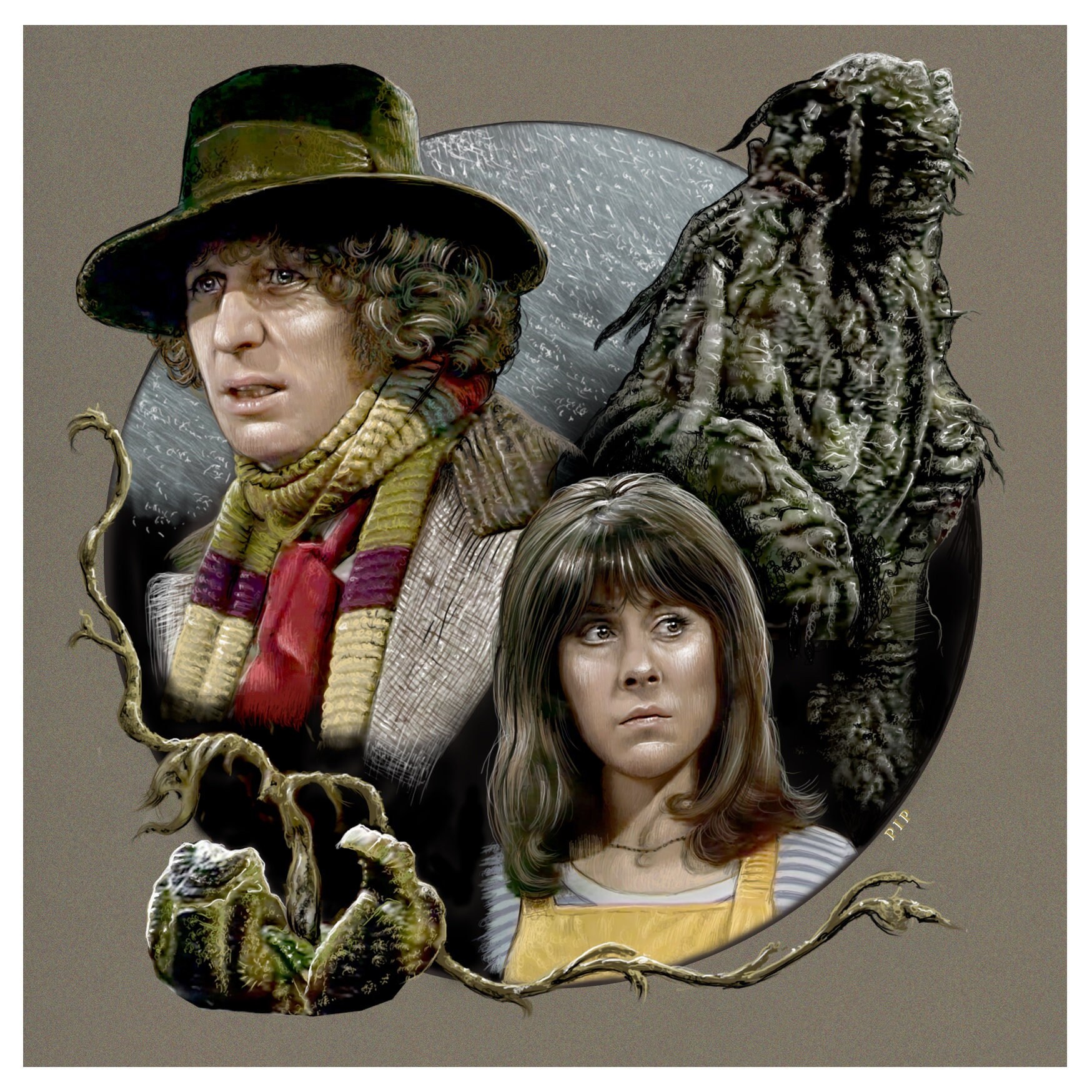Doctor Who Print the Seeds of Doom 148mm Square - Etsy
