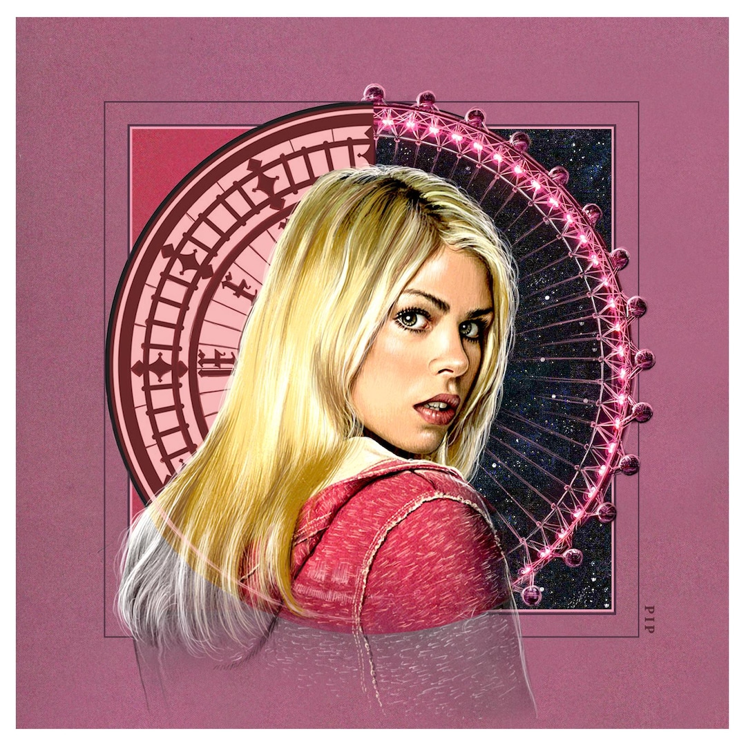 Doctor Who Print - Rose | 148mm Square | 9th Doctor | Christopher ...