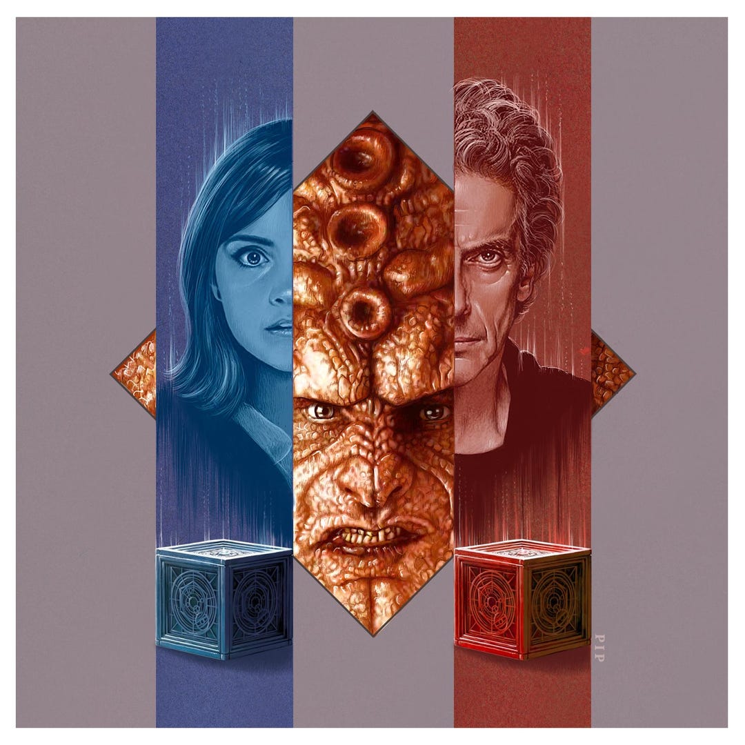 Doctor Who Print - the Zygon Invasion | 148mm Square | 12th Doctor ...