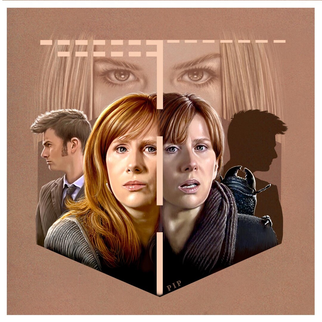 Doctor Who Print - Turn Left | 148mm Square | 10th Doctor | David ...