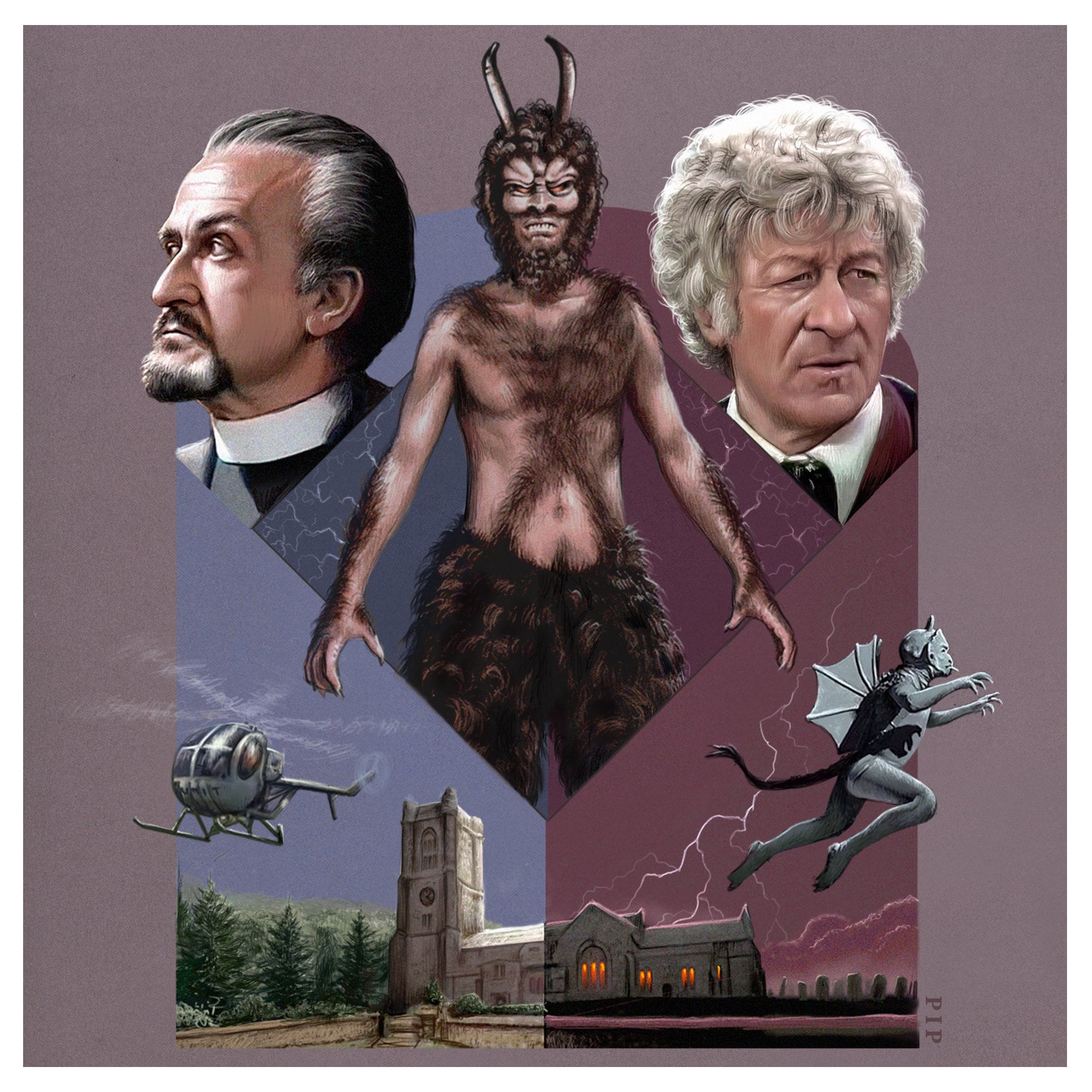 Doctor Who Print the Daemons 148mm Square - Etsy UK