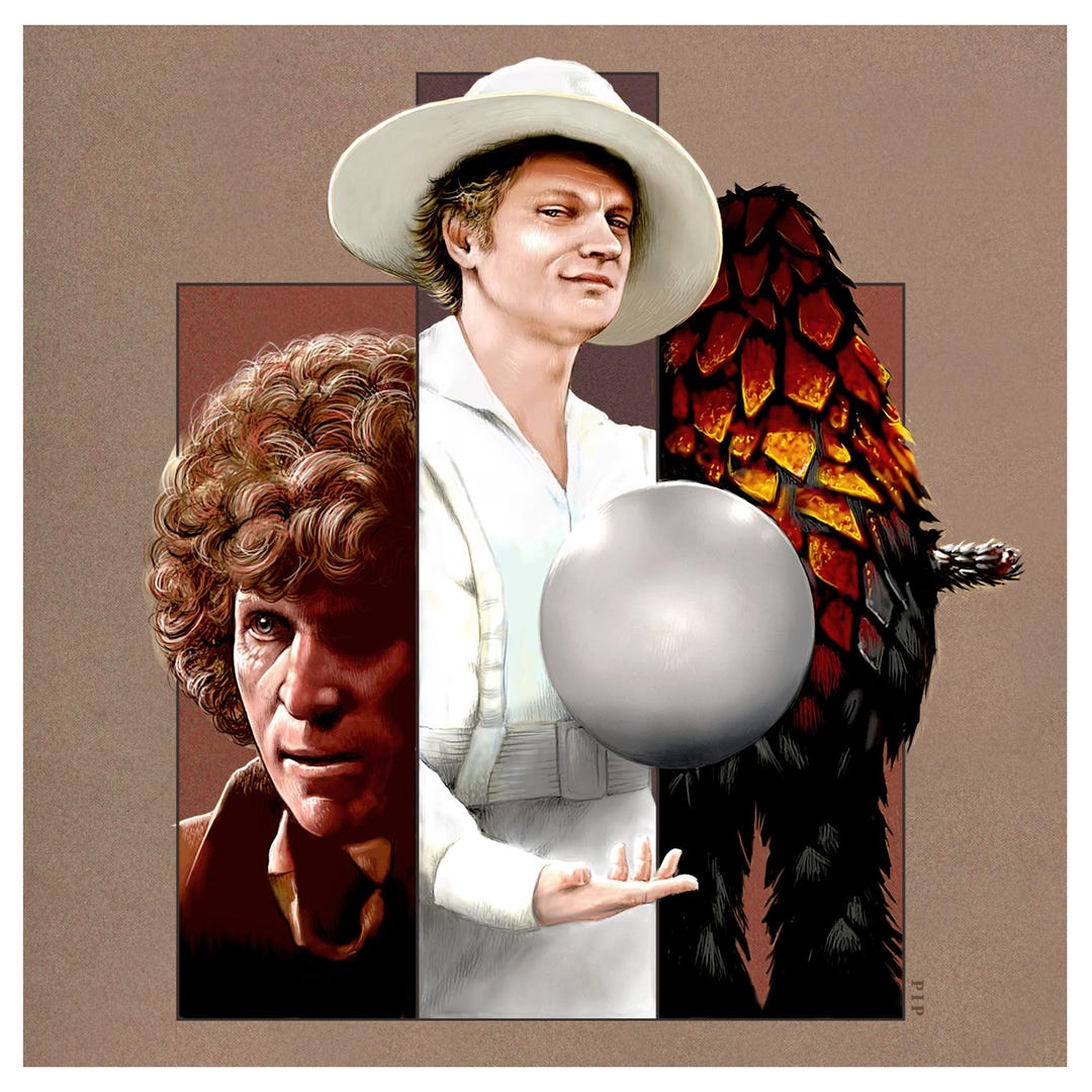 Doctor Who Print - Shada | 148mm Square | 4th Doctor | Tom Baker ...