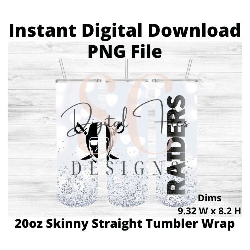 Raiders Tumbler Wrap Raiders Sublimation Wrap Raiders PNG - Etsy