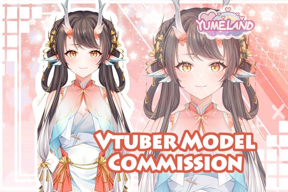 Detailed Live2d Model Vtuber Model Commission Custom Live2d | Etsy India