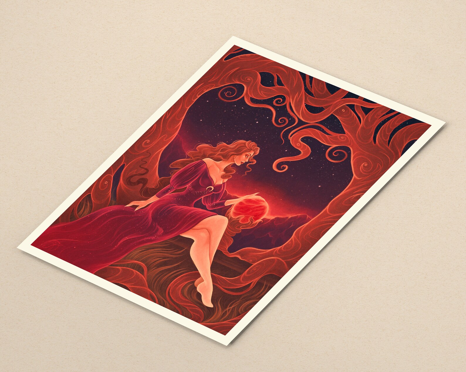 Magic Woman Wall Art Divine Feminine Witch Art Print Witchy - Etsy