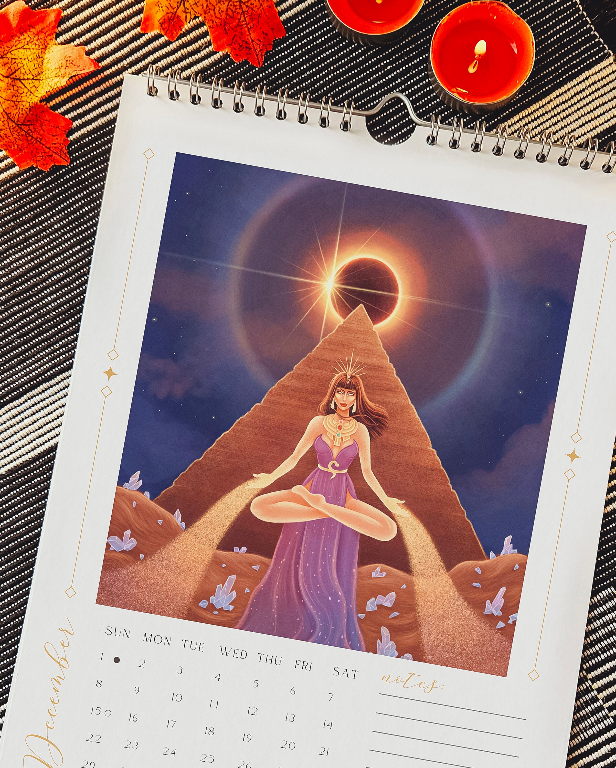 2024 Goddess Wall Calendar, Spiritual Wall Art Gift for Her, Enchanting ...