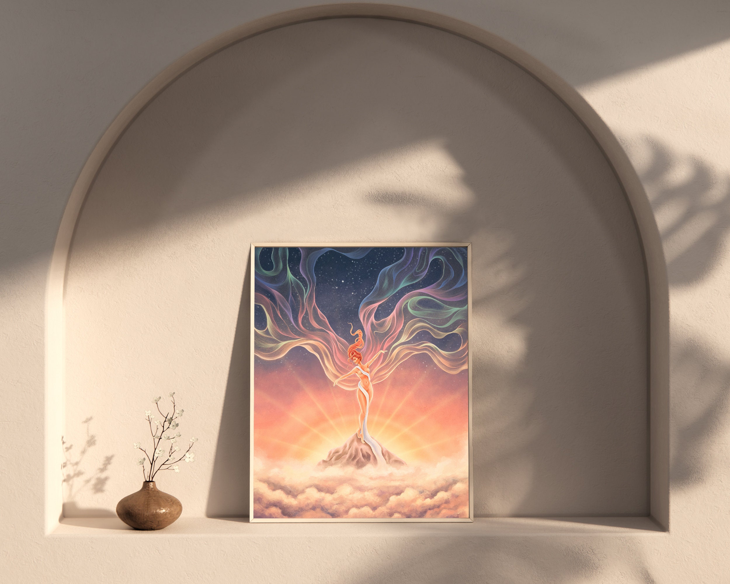 Air Element Goddess Print: Spiritual Zodiac Art (digital Download) - Etsy