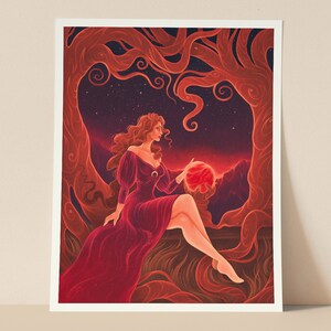 Magic Woman Wall Art, Divine Feminine Witch Art Print, Witchy ...