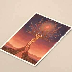 Earth Sign Zodiac Painting, Nature Goddess Wall Art, Divine Feminine ...