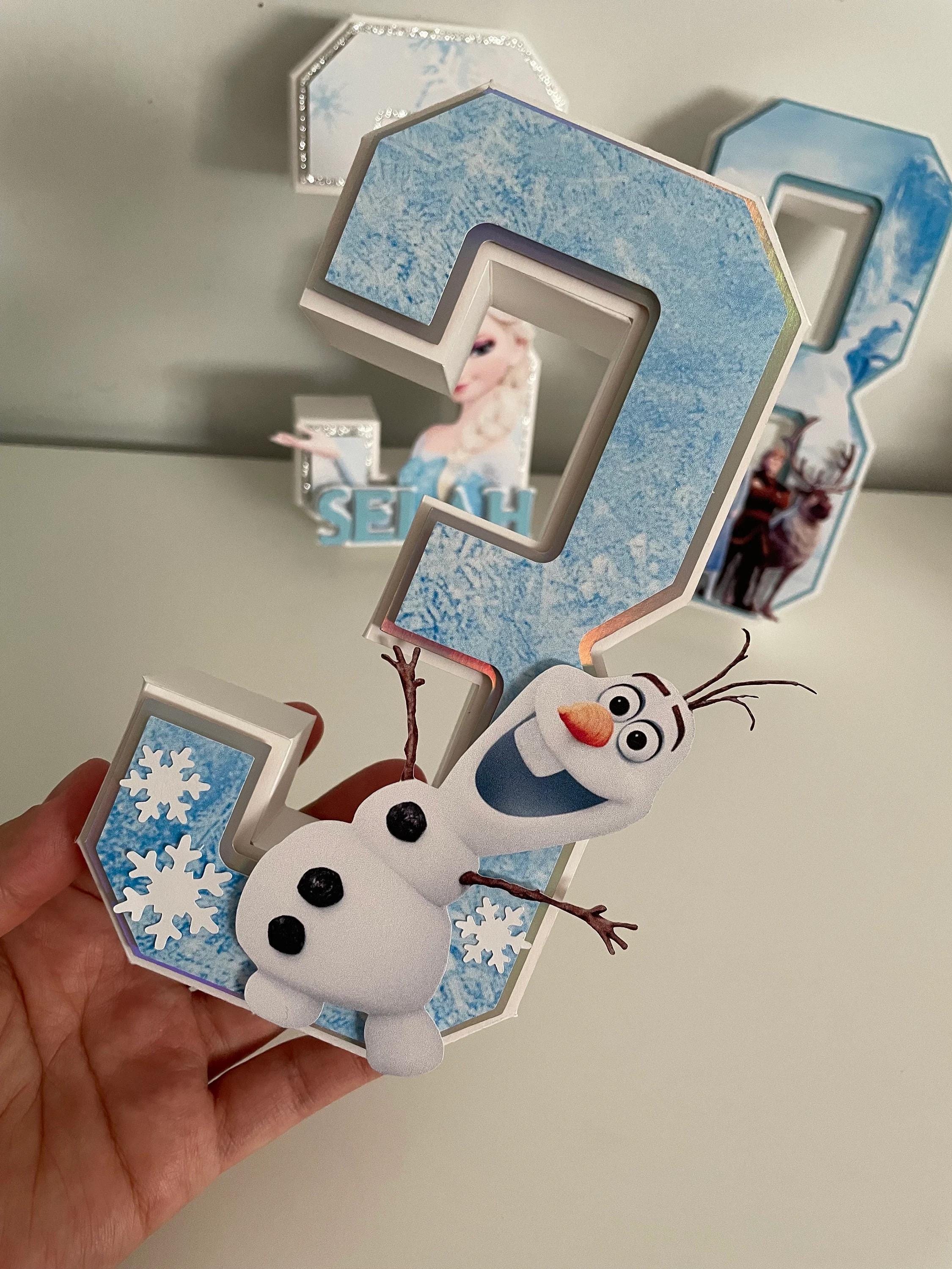 Frozen 3D Letter, Olaf 3D Number, Frozen Party, Frozen Party Theme ...